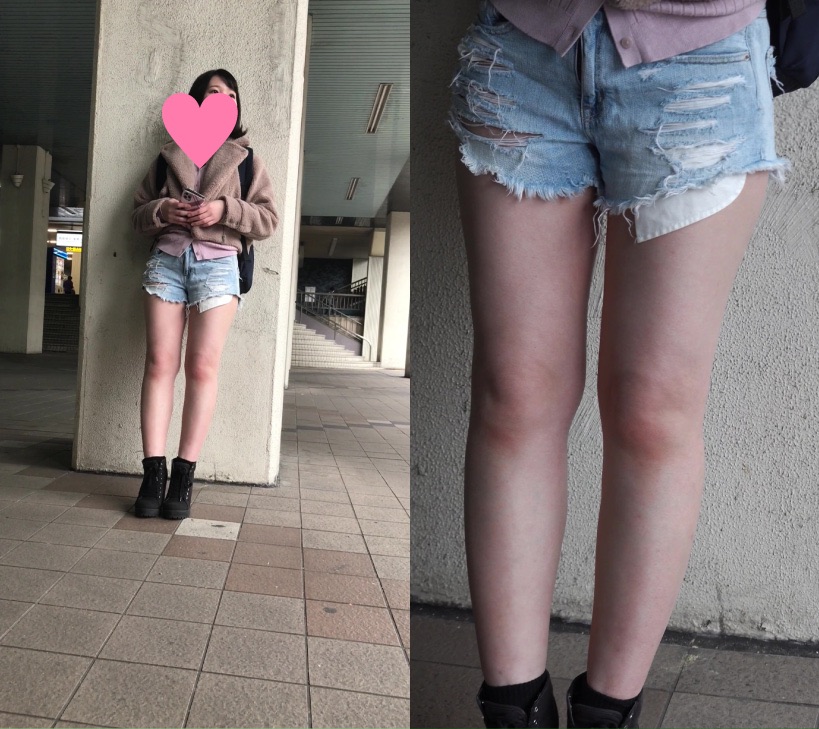ぷりっぷりエグ生脚jdの下半身を執拗に接写地獄に♡その1 Jp Upskirt Club